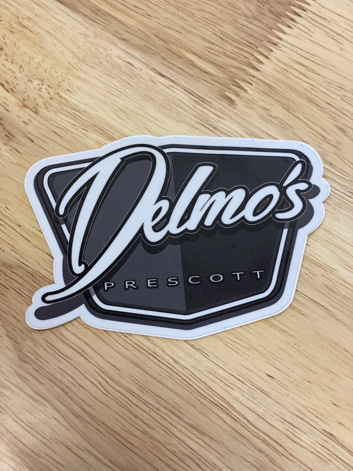 Delmo's Logo Prescott 4" Sticker – DELMO SPEED