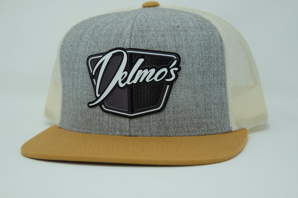 Delmo's 3D Logo Flat Bill Mesh Snapback Tri-color | DelmoSpeed – DELMO ...